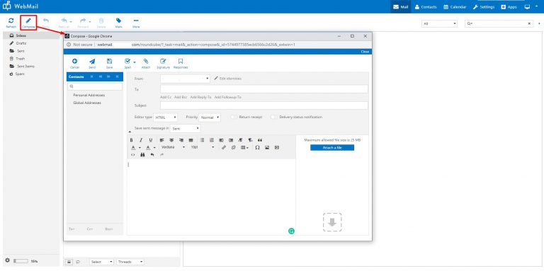 How to open Compose in a New Window – Email Help Center