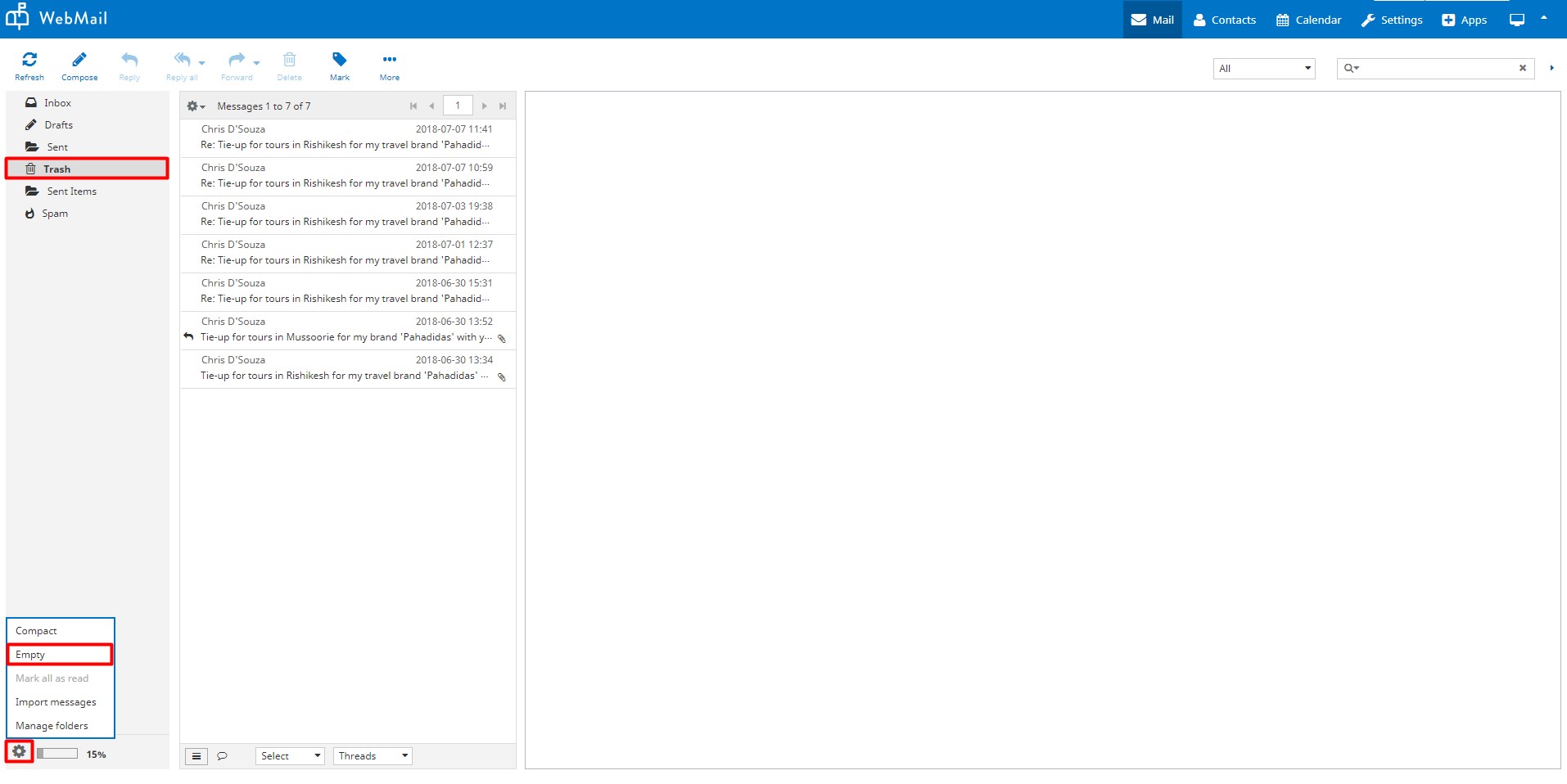 How to empty your Trash folder – Email Help Center